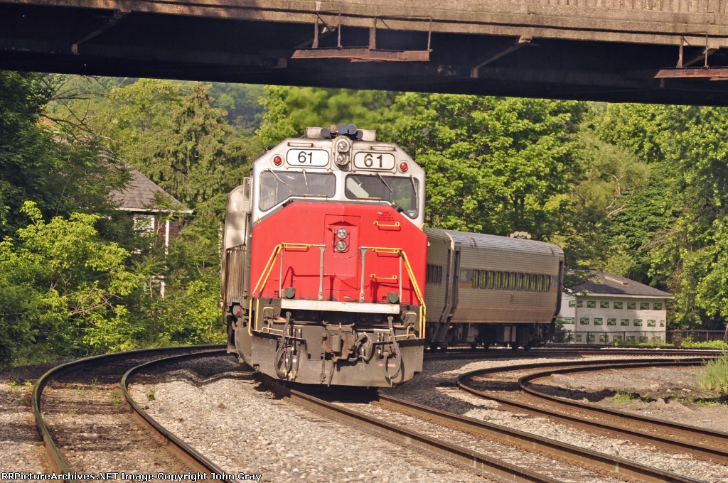 MARC commuter train P851-22 with MARC 61(GP40WH-2) ex-SOO 4612(GP40), MILW 2012(GP40) & MILW 174 ...